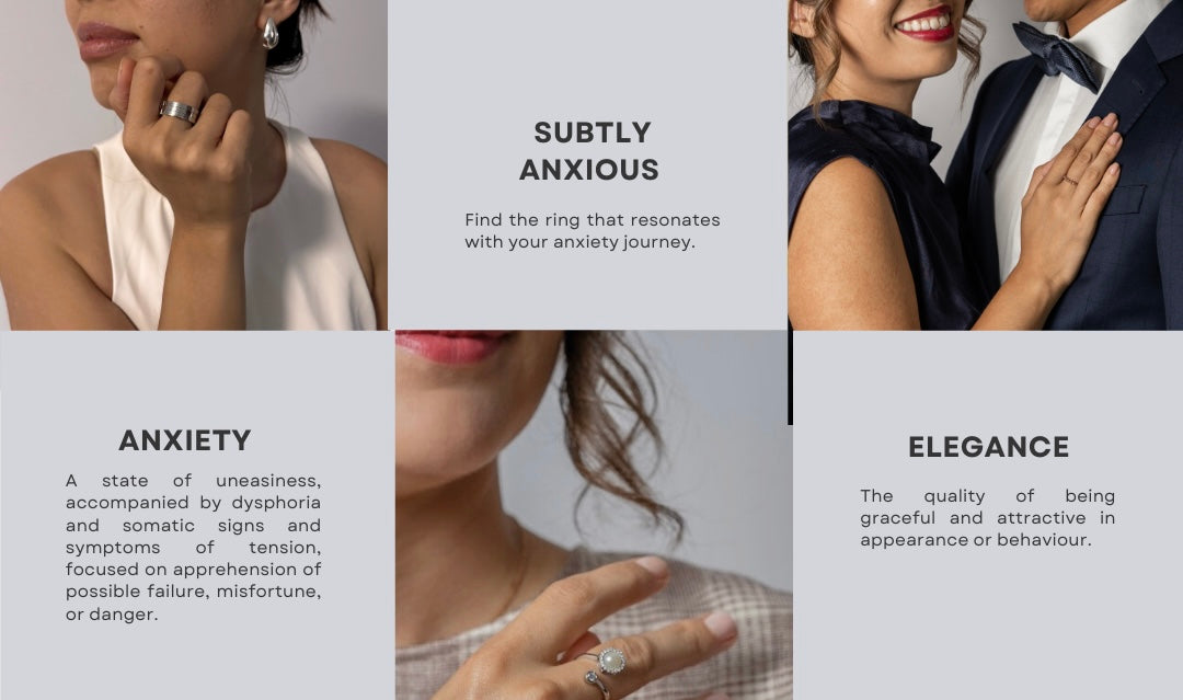 Elegant Luxury Fidget Rings & Anxiety Rings for Women – Subtly Anxious