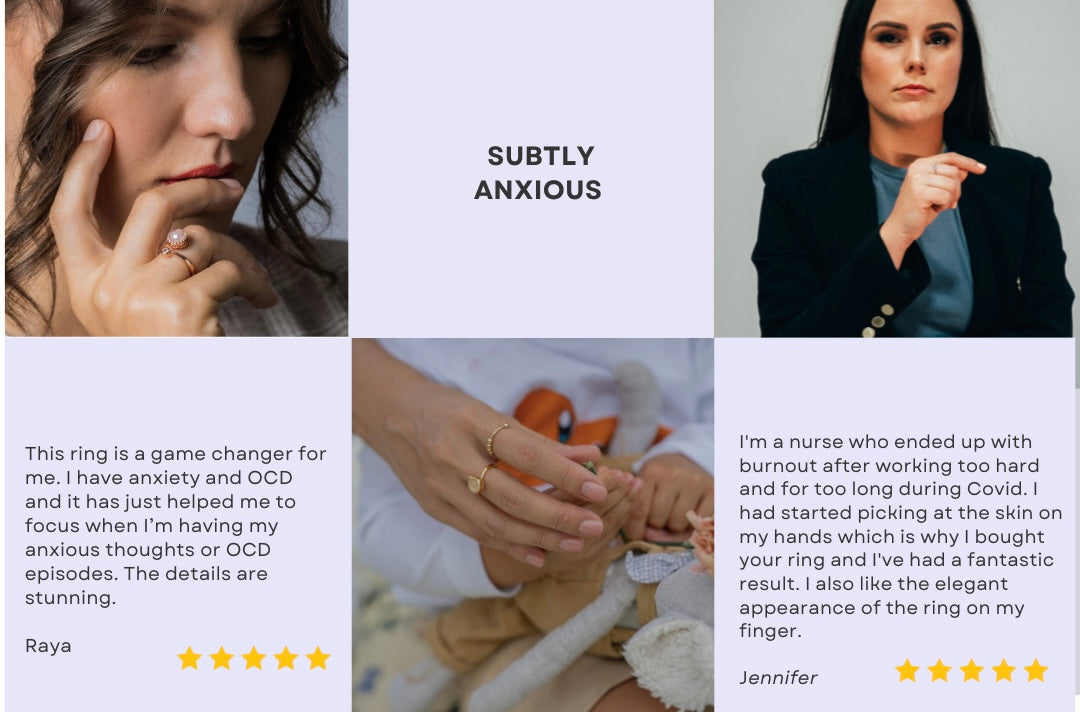 Elegant Luxury Fidget Rings & Anxiety Rings for Women – Subtly Anxious